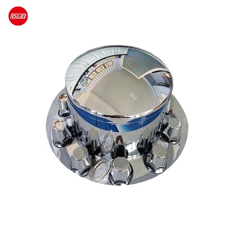ABS Chrome Rear Wheel Axle Covers with Dome Hubcaps 22.5'' PCD 285.75mm ...